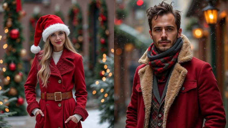 30 Christmas Outfit Ideas for Women and Men in 2024 | LightX