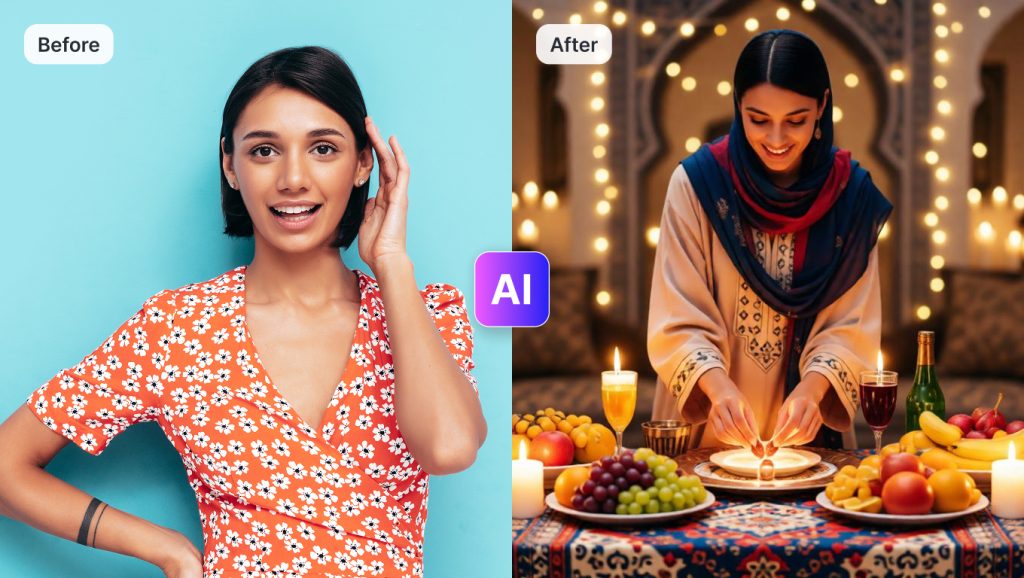 20+ Best Eid Mubarak Photo Editing Prompts for 2026 | LightX